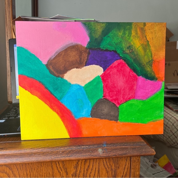 Art | Custom Made Child Life Art 11x14 Acrylic Paining On Canvas Board ...